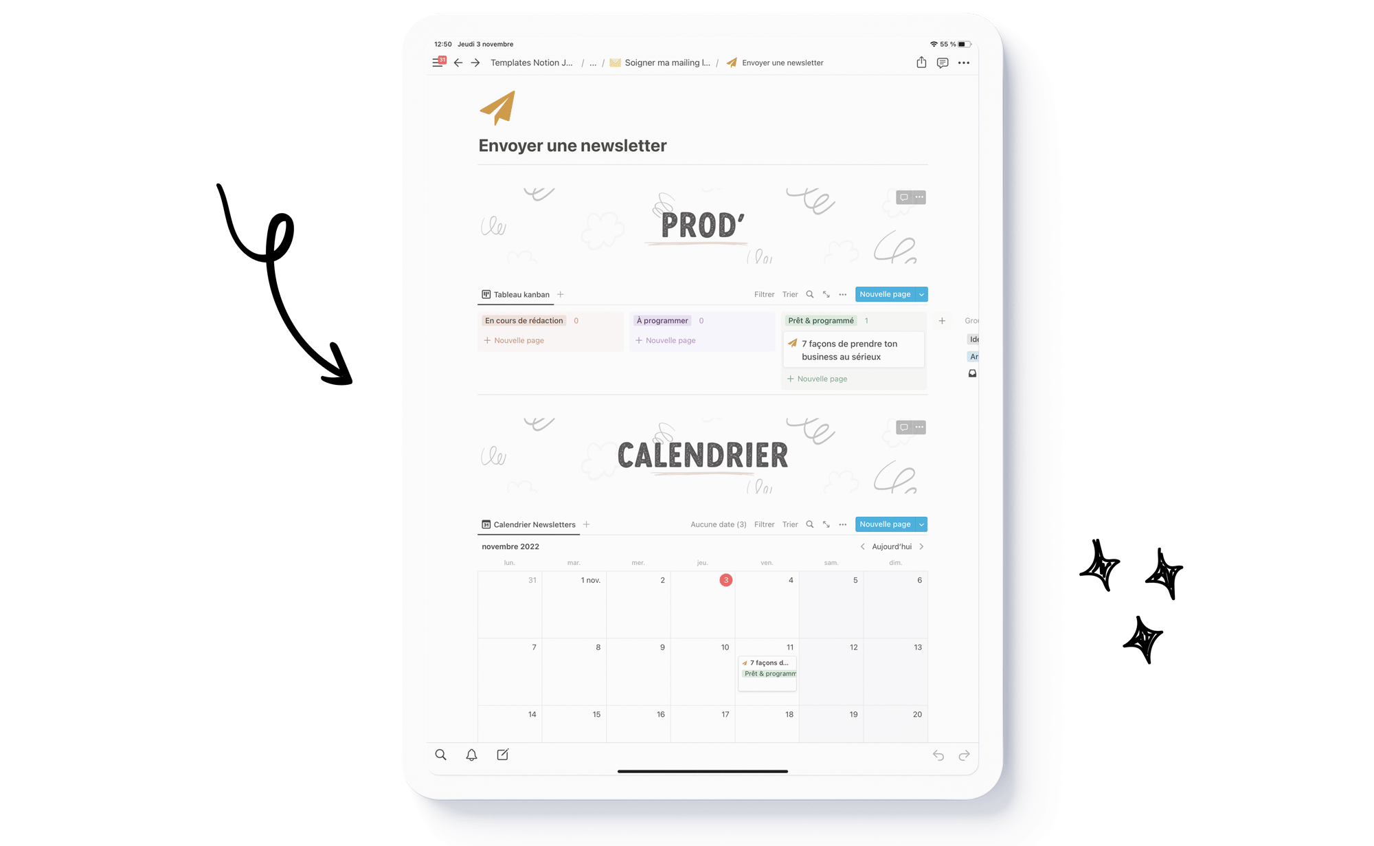 Pack Templates Notion J&J pour les freelances et entrepreneurs